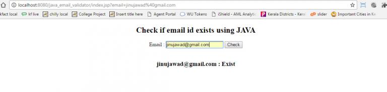 Check an email exist using JAVA- Java email verification and validation ...