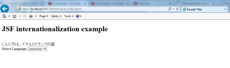 JSF Internationalization example - JSF Tutorial Part 9 - ChillyFacts